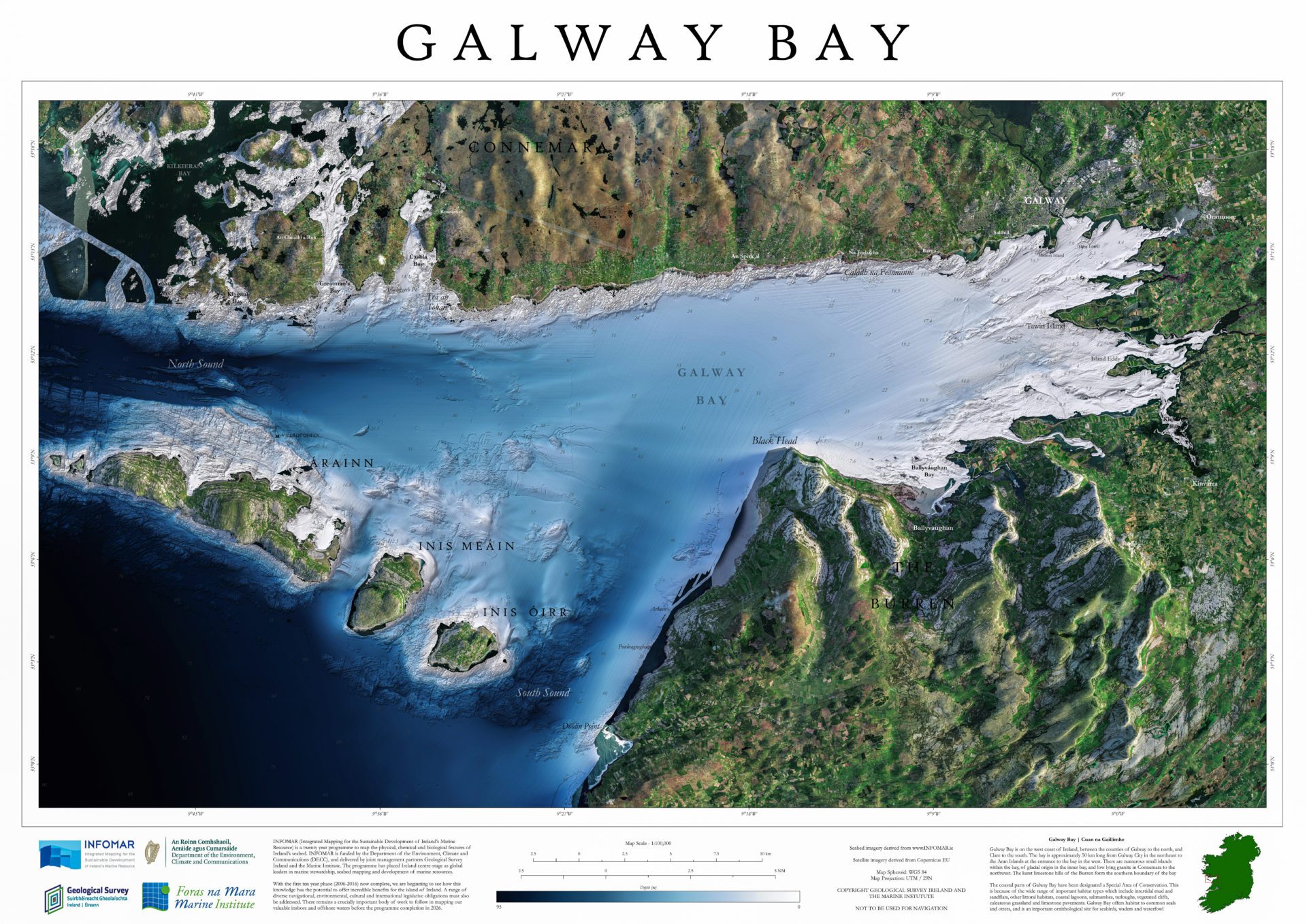 New map shows Galway Bay in unprecedented stunning detail - Galway Daily